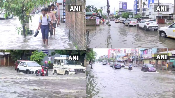 Waterlogging In Parts Of Guwahati Due To Heavy Rainfall Oneindia