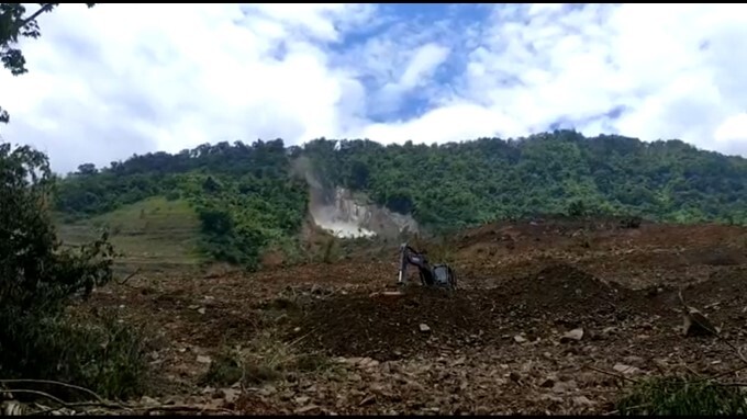 Another landslide hits near the tragedy site at Noney, Manipur - Oneindia