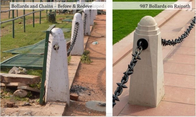 Before and after Pics Of development work at Central Vista in Delhi ...