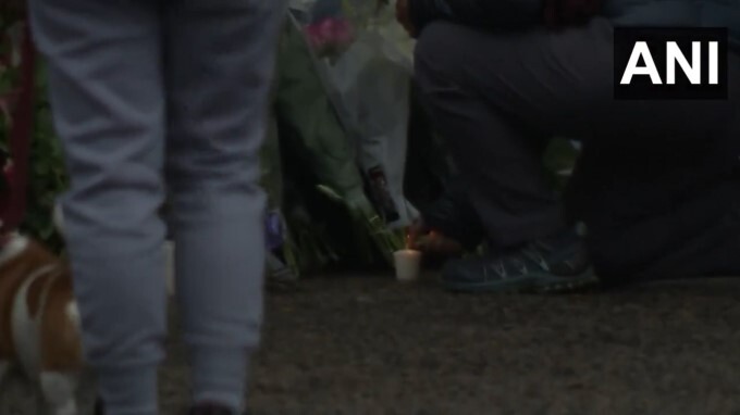 People Place Floral bouquets outside the premises of Balmoral castle ...