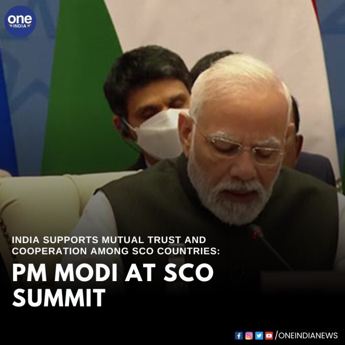 PM Modi At SCO Summit 2022 - Oneindia