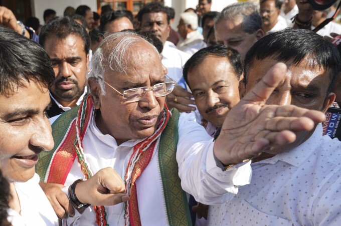 Newly Elected Congress President Mallikarjun Kharge Celebrates His ...