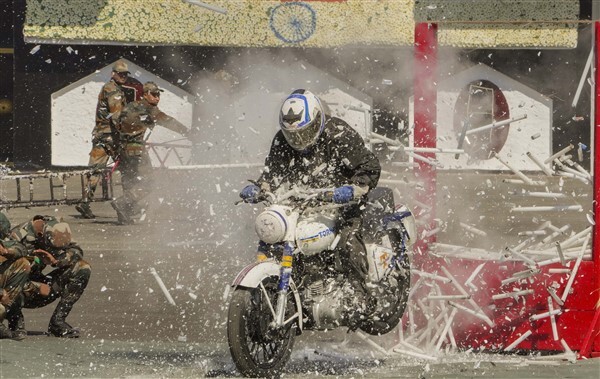 Army Service Corps' (ASC) 'Tornadoes' Team Performs During the 74th ...