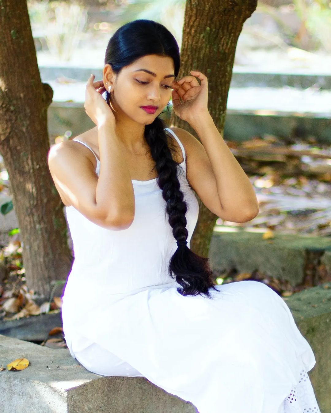 PHOTOS : தாவணி போட்ட தீபாவளி.. தெறிக்கவிடும் அழகில் தனன்யா..! | Traditional Outfit Pics Of ...