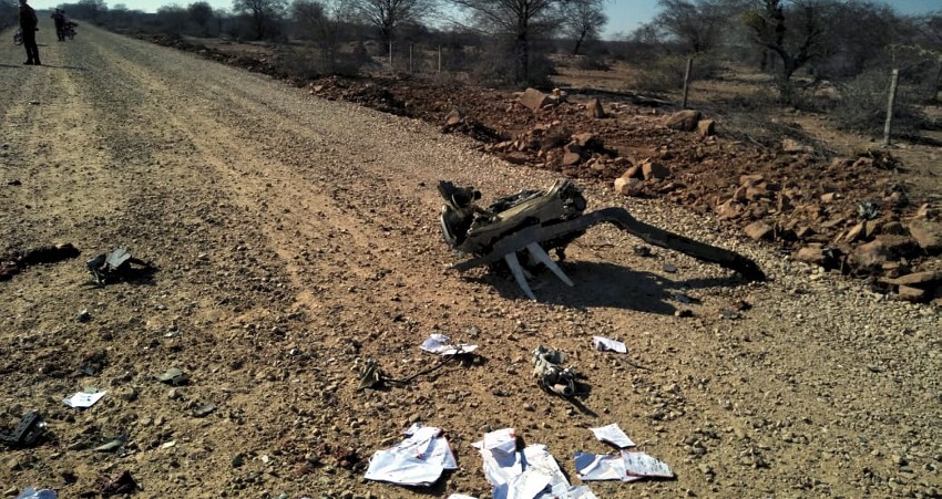 Wreckage of a crashed aircraft found in Bharatpur district - Oneindia
