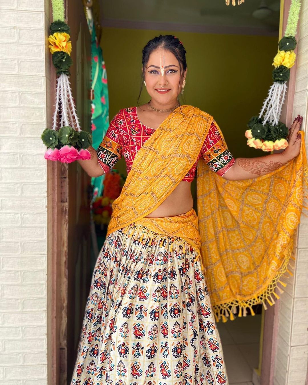 priyanka pandit transformation look प्रियंका पंडित बनीं कृष्ण भक्त
