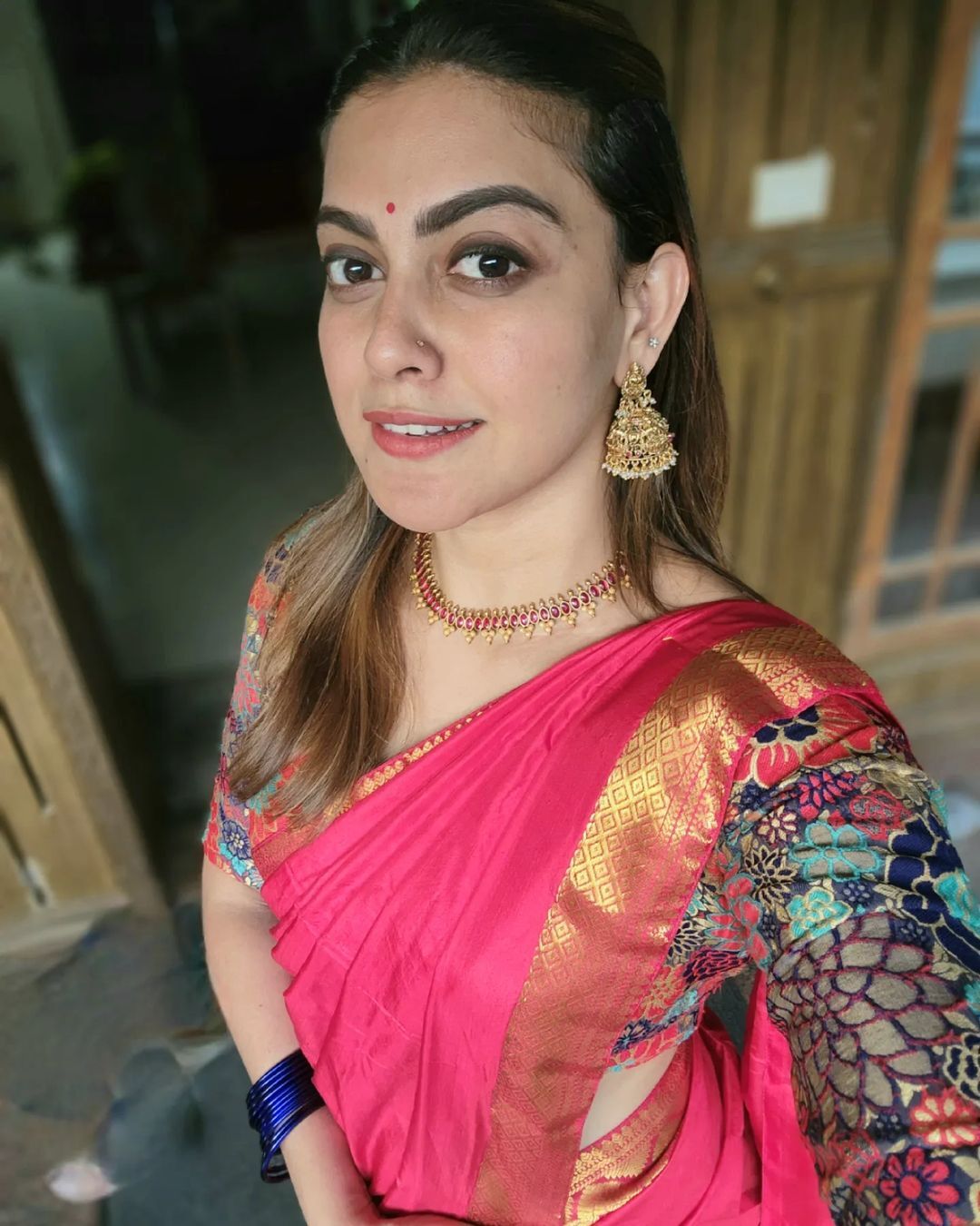 Anusree: ഫെസ്റ്റിവൽ ലുക്കല്ല, ഇത് ഫിറ്റ്നസ്സ് ലുക്ക്... വർക്ക്ഔട്ട് ...
