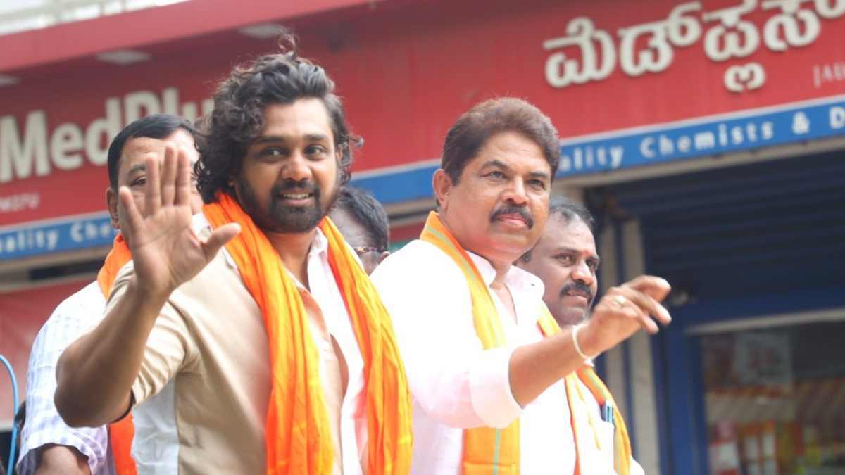 ಸಾಮ್ರಾಟ್‌ ಆಶೋಕ್‌ ಪರ ಆ್ಯಕ್ಷನ್ ಪ್ರಿನ್ಸ್ ಧ್ರುವ ಸರ್ಜಾ ಅಬ್ಬರದ ಪ್ರಚಾರ | Actor ...