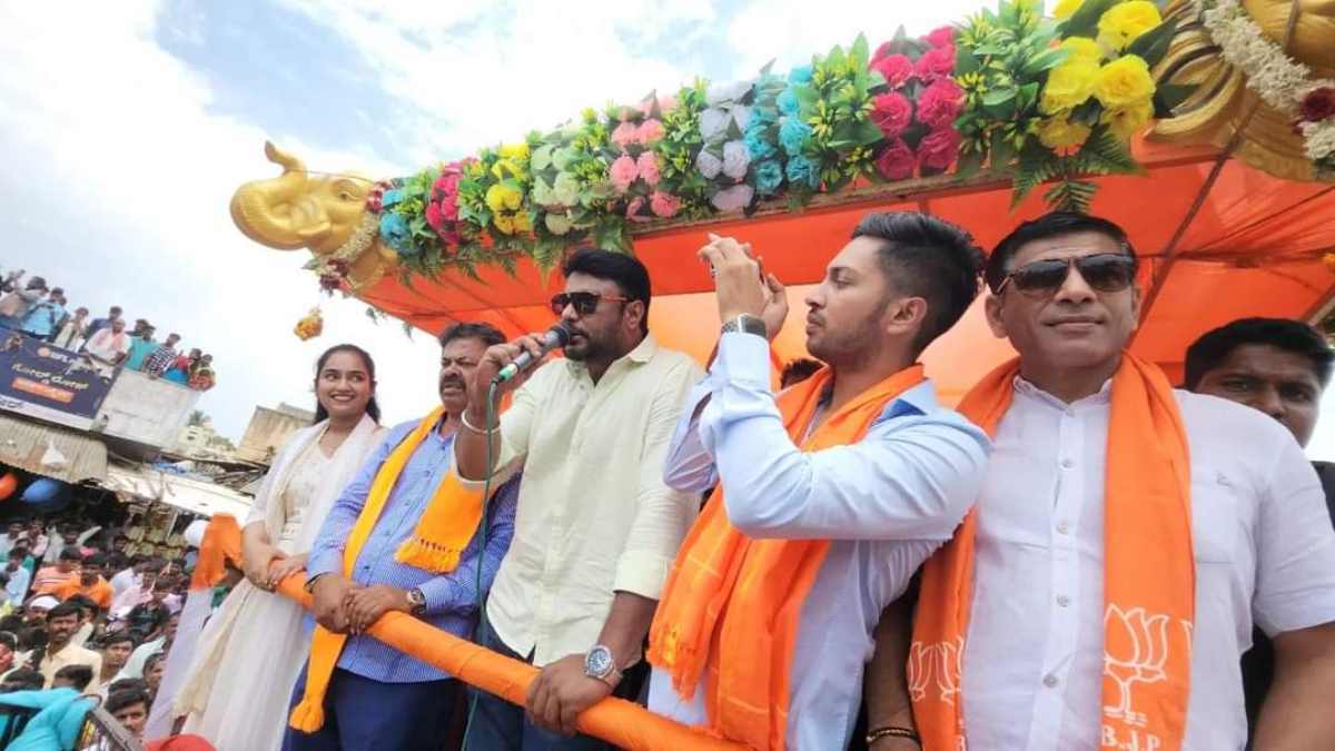 Darshan Thoogudeepa Road Show Pthotos: ಹೊನ್ನಾಳಿ, ನ್ಯಾಮತಿಯಲ್ಲಿ ಬಿಜೆಪಿ ...