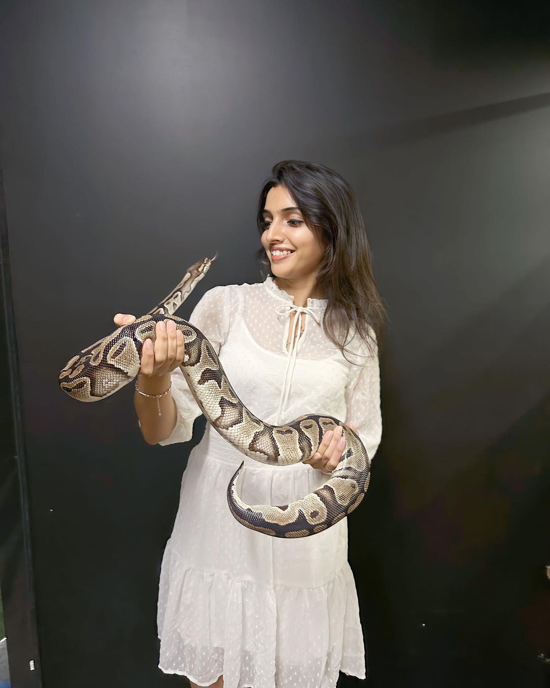 photos : அசால்ட்டாக பாம்பை கையில் வைத்து மாஸ் காட்டும் விஜய் டிவி நடிகை ...