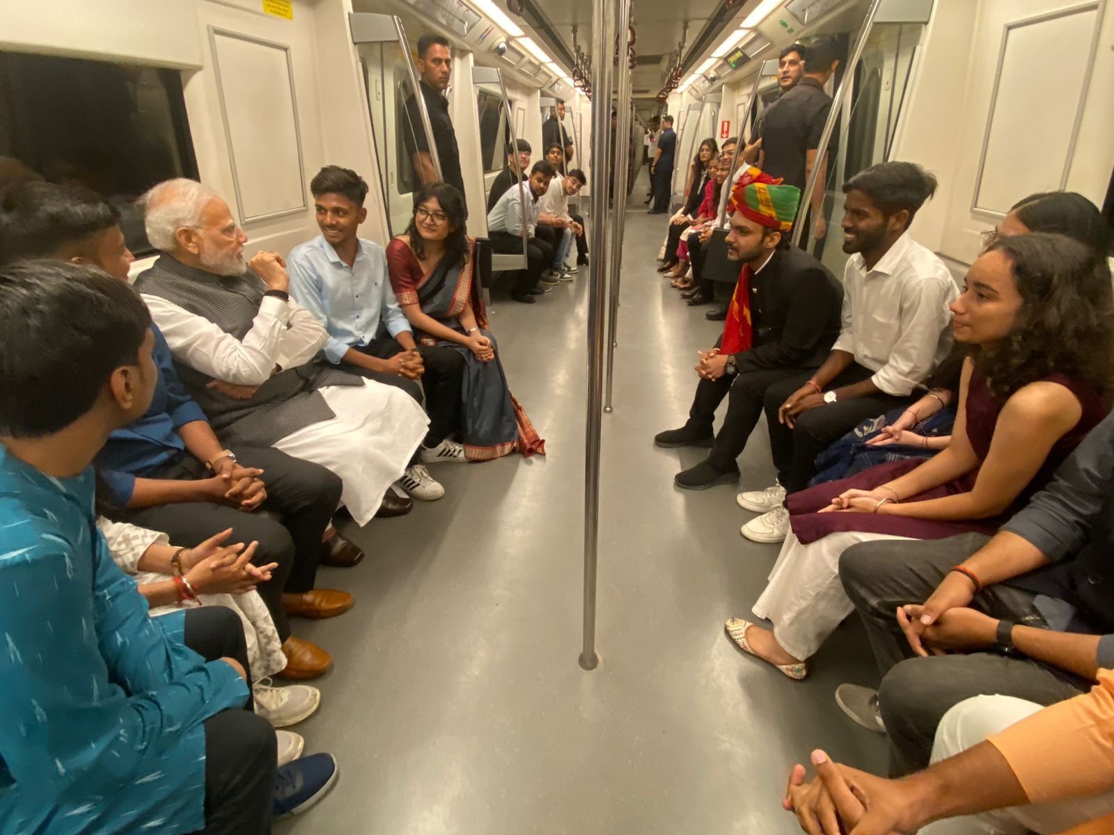 PM Narendra Modi Travels by Metro to attend its Centenary Celebrations ...