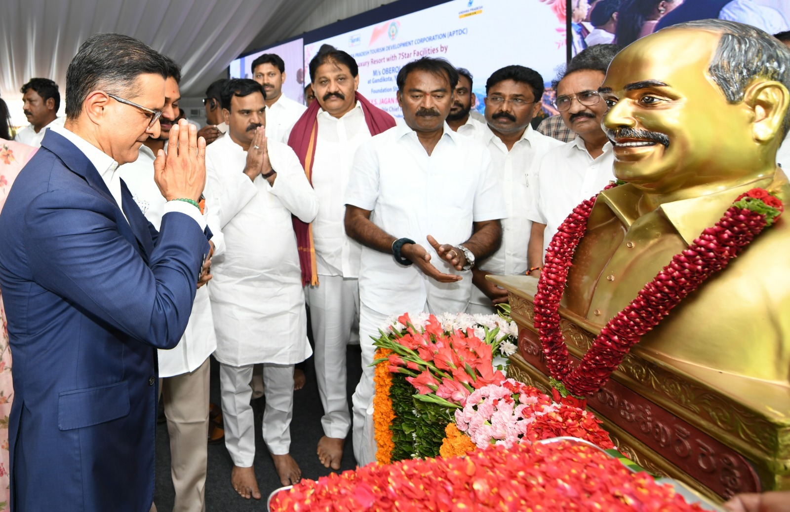 గండికోట వద్ద ఒబెరాయ్ హోటల్ నిర్మాణ పనులకు సీఎం జగన్ శంకుస్థాపన | CM ...