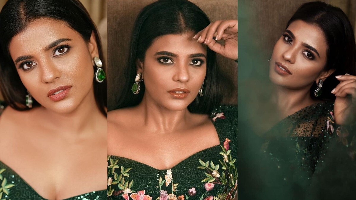 Aishwarya Rajesh: മരതകപ്പച്ച നിറത്തിലുള്ള ലഹങ്കയില്‍ അരിസുന്ദരിയായി ...