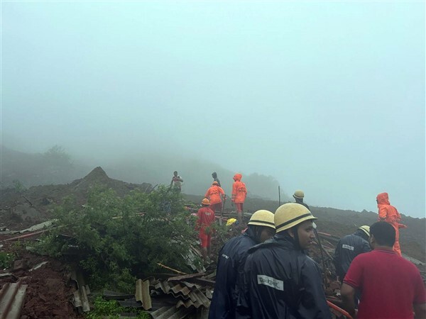 In Pics: 15 feared dead after landslide in Maharashtra’s Raigad district - Oneindia