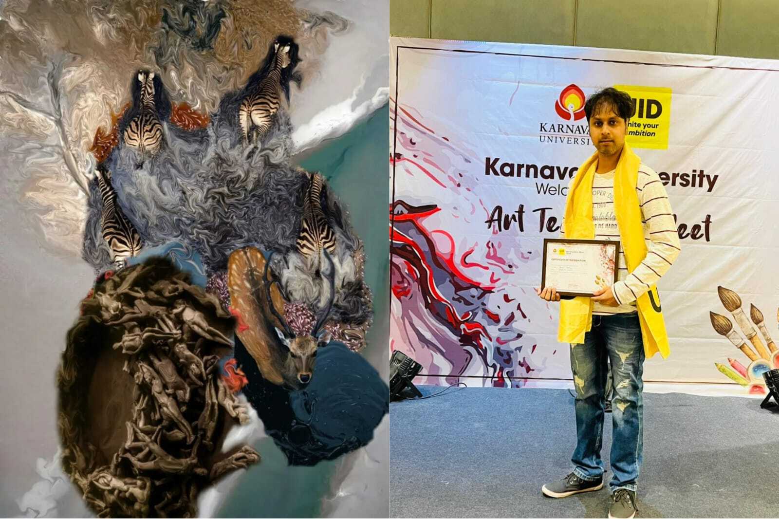 Indore के अनमोल की अनोखी कला ने जीता दुनिया का दिल, तस्वीरों में देखिए ...