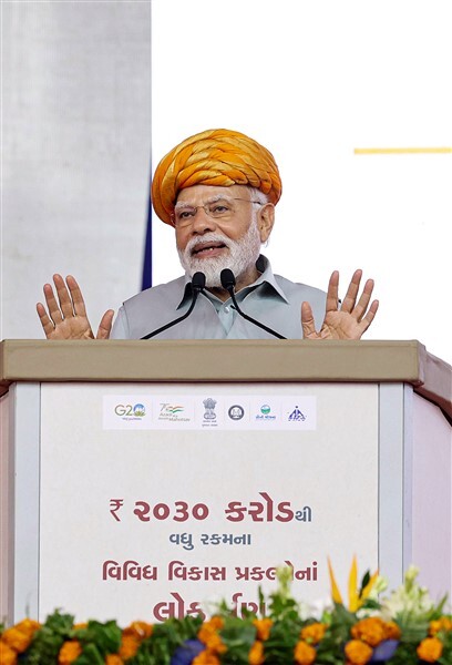 Prime Minister Narendra Modi Addresses A Public Meeting During The ...