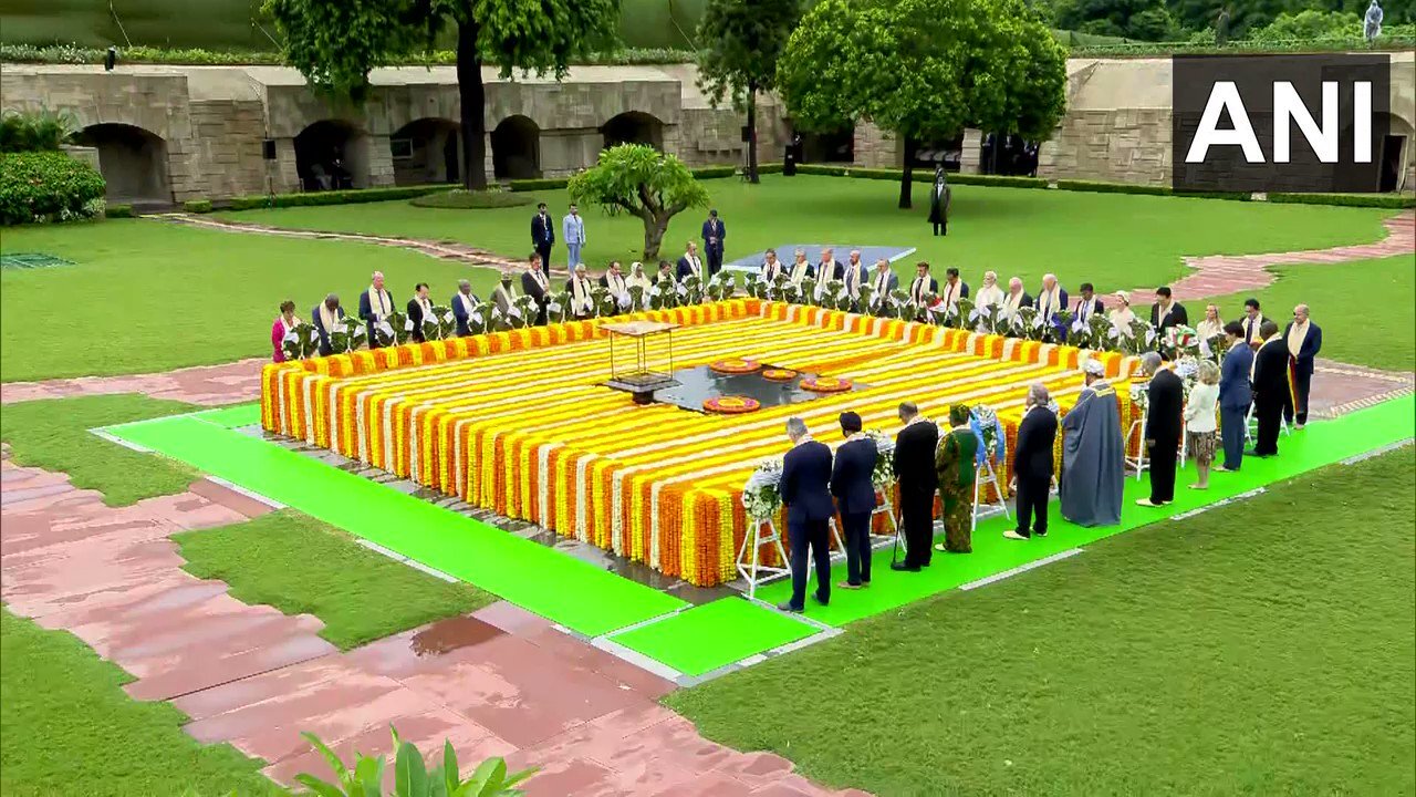 G20 Summit: जी 20 देशों के राष्ट्राध्यक्ष पहुंचे राजघाट, महात्मा गांधी ...