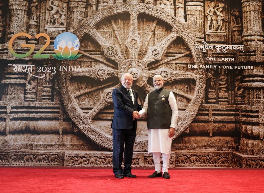 In Pics: PM Modi Extends Warm Welcome to G20 Leaders at Bharat Mandapam - Oneindia