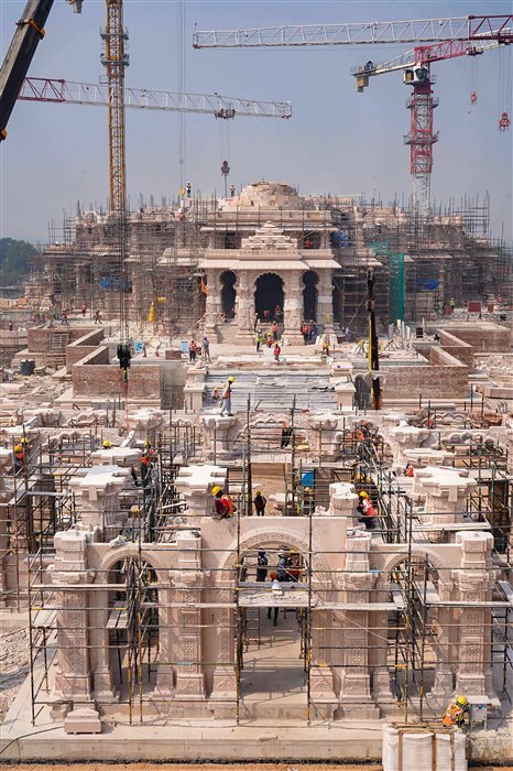 Ayodhya: ಭರದಿಂದ ಸಾಗುತ್ತಿದೆ ಅಯೋಧ್ಯೆ ರಾಮ ಮಂದಿರ ನಿರ್ಮಾಣ ಕೆಲಸ | Ayodhya ...