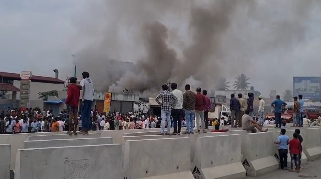 In Pics: Fire Breaks Out At Firecracker Shop In Attibele, Several ...