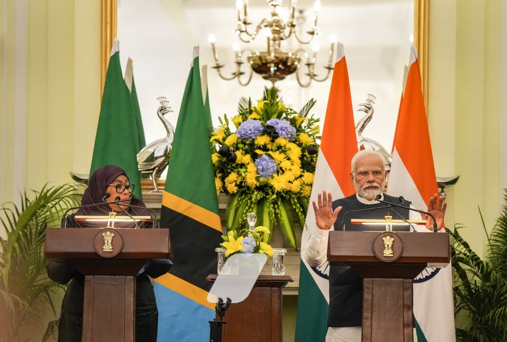 In Pics: PM Modi Meets Tanzanian President Samia Suluhu Hassan - Oneindia