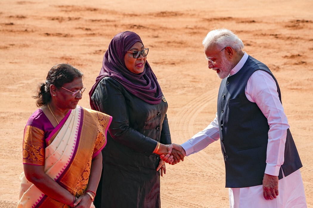 In Pics: PM Modi Meets Tanzanian President Samia Suluhu Hassan - Oneindia