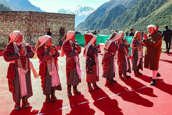 In Pics: PM Modi Visits Gunji Village in Pithoragarh, Uttarakhand