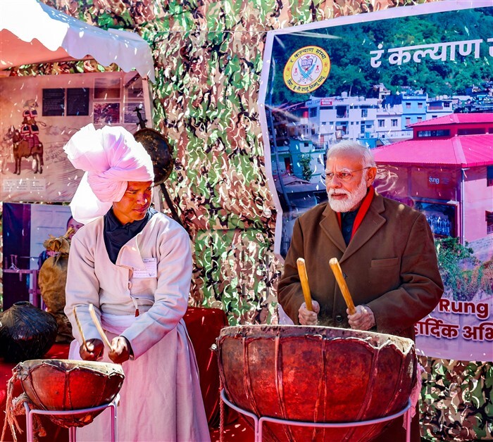 In Pics: PM Modi Visits Gunji Village in Pithoragarh, Uttarakhand
