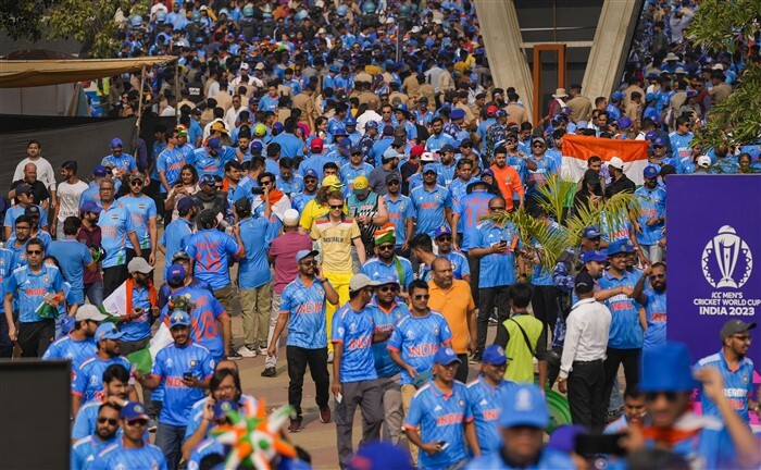 In Pics: Indian Fans Pack Modi Stadium for ICC Cricket World Cup 2023 ...