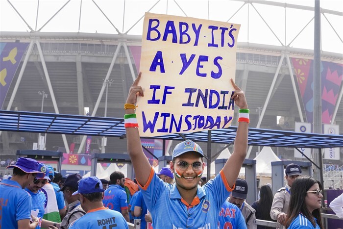 In Pics: Indian Fans Pack Modi Stadium for ICC Cricket World Cup 2023 ...