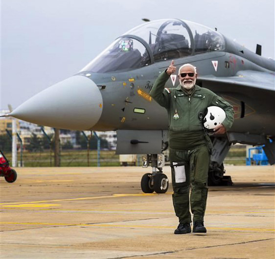 In Pics: PM Modi Flies Tejas Aircraft in Bengaluru - Oneindia