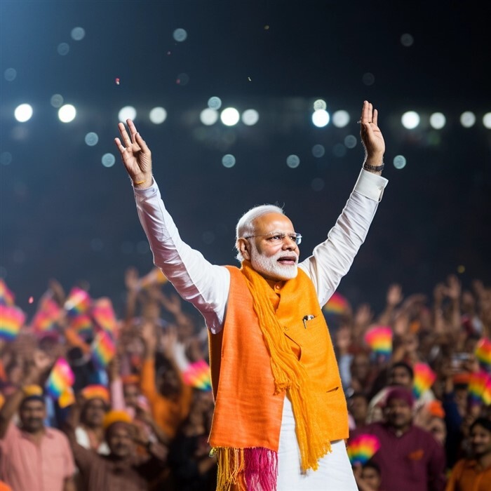AI Photos: PM Narendra Modi Celebrating Rajasthan, MP & Chhattisgarh ...