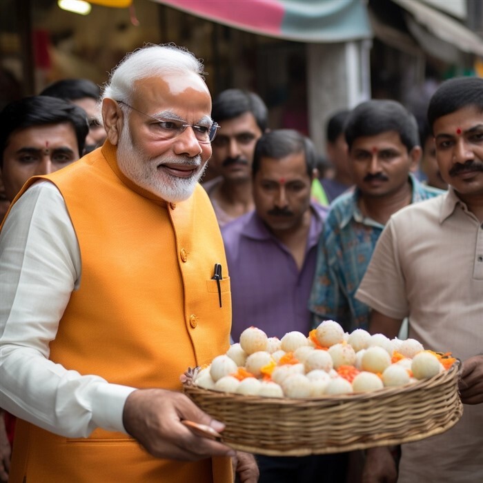 AI Photos: PM Narendra Modi Celebrating Rajasthan, MP & Chhattisgarh ...