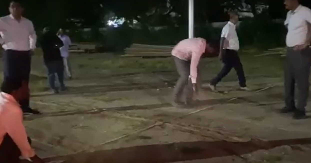 DMDK leader Vijayakanth’s Funeral Spot Photos - Oneindia