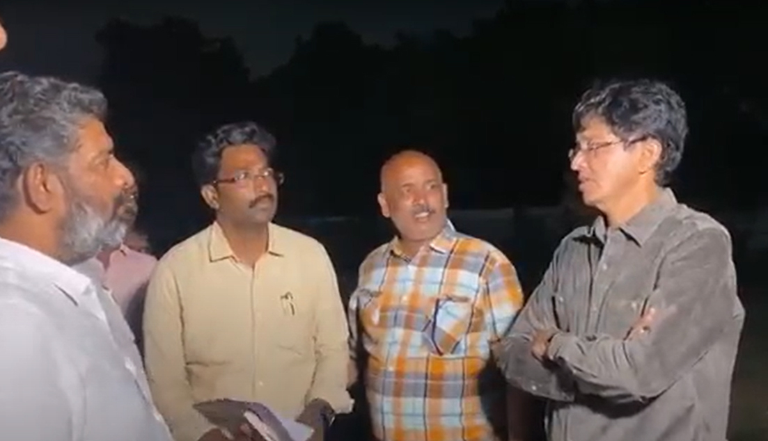 DMDK leader Vijayakanth’s Funeral Spot Photos - Oneindia