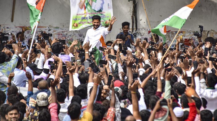 Revanth Reddy Roadshow As Congress Party Inches Close To Victory - Oneindia