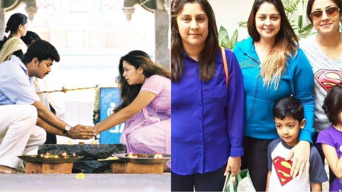 PHOTOS: ஜோதிகாவை ஜெராக்ஸ் எடுத்தது போல் இருக்கும் அவரின் அக்காவை ...