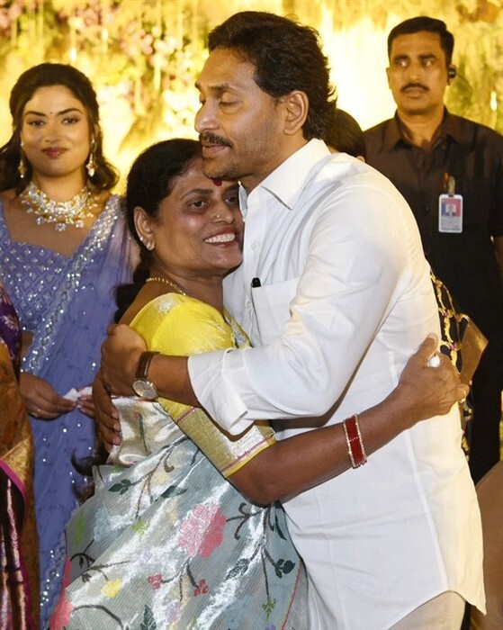 In Pics: Andhra Pradesh CM YS Jagan at YS Sharmila’s Son’s Engagement ...