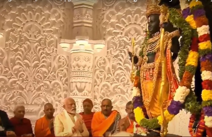 In Pics: First Visuals Of Ram Lalla Idol, PM Modi Performs Puja - Oneindia