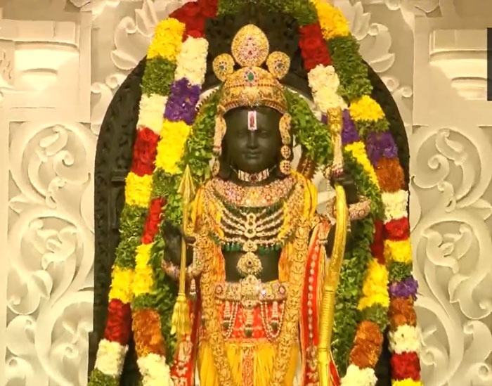 In Pics: First Visuals Of Ram Lalla Idol, PM Modi Performs Puja - Oneindia