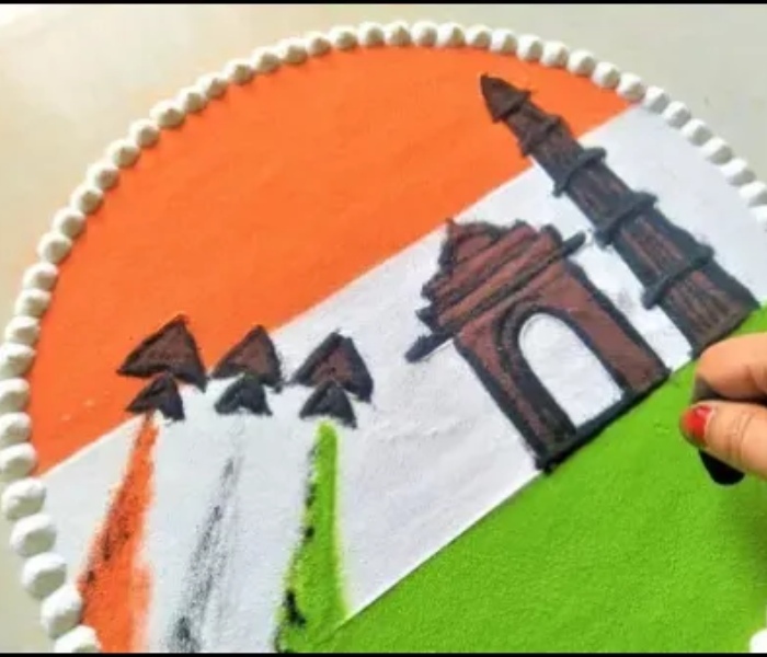 Republic Day Rangoli: ಗಣರಾಜ್ಯೋತ್ಸವಕ್ಕೆ ಮನೆ ಅಂಗಳದ ಅಂದ ಹೆಚ್ಚಿಸುವ ರಂಗು ...