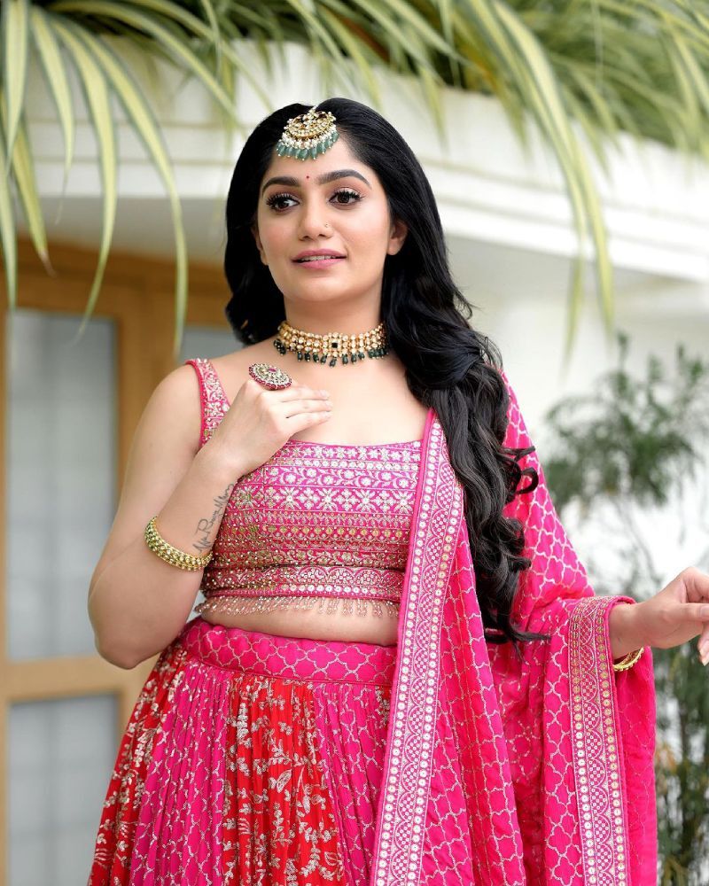 പിങ്കിൽ സ്റ്റൈലിഷാണ് ആര്യ... ലഹങ്കയിൽ കിടിലൻ ലുക്കിൽ മലയാളികളുടെ ...