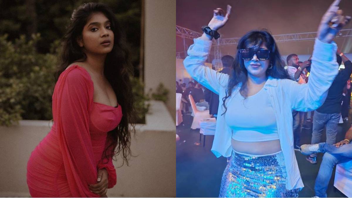 பார்ட்டி வைப்பில்.. அல்ட்ரா மாடர்ன் ட்ரெஸ்ஸில் கோவாவில் ஜாலி பண்ணும் ...