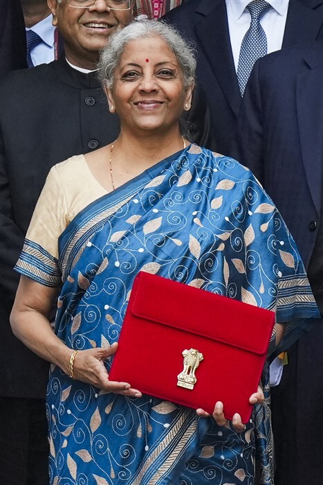 In Pics: FM Nirmala Sitaraman At Ministry Of Finance To Present Interim ...