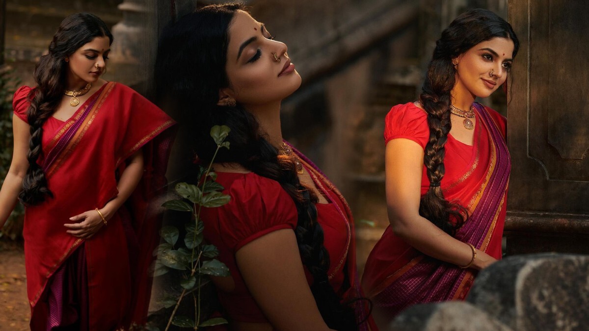 കാവ്യംപോലെ.... പട്ടിൽ അഴകിയായി നിഖില വിമൽ; ഇതെന്താ രവി വർമയുടെ ചിത്രമോ? ചോദ്യവുമായി ആരാധക ...