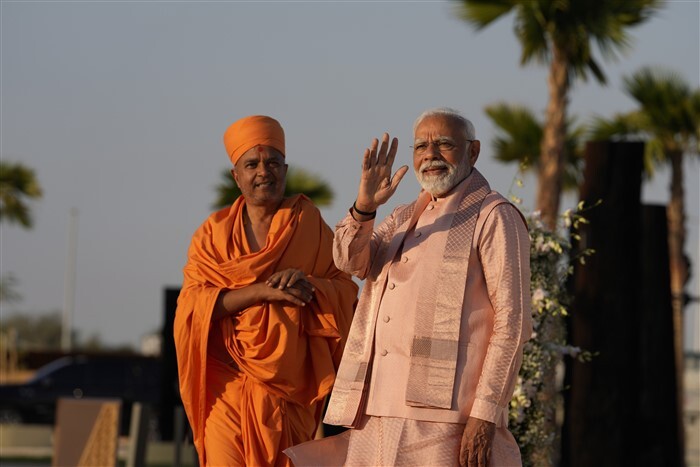 PM Narendra Modi Inaugurates Grand BAPS Hindu temple in Abu Dhabi ...