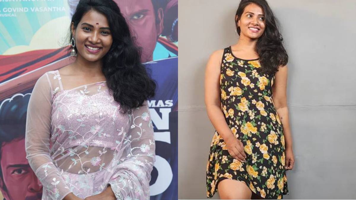 குட்டி உடையில் கலக்கல் போஸ்.. 'ப்ளூ ஸ்டார்' பட நடிகையின் லேட்டஸ்ட் க்ளிக்ஸ்! | Actress Dhivya ...