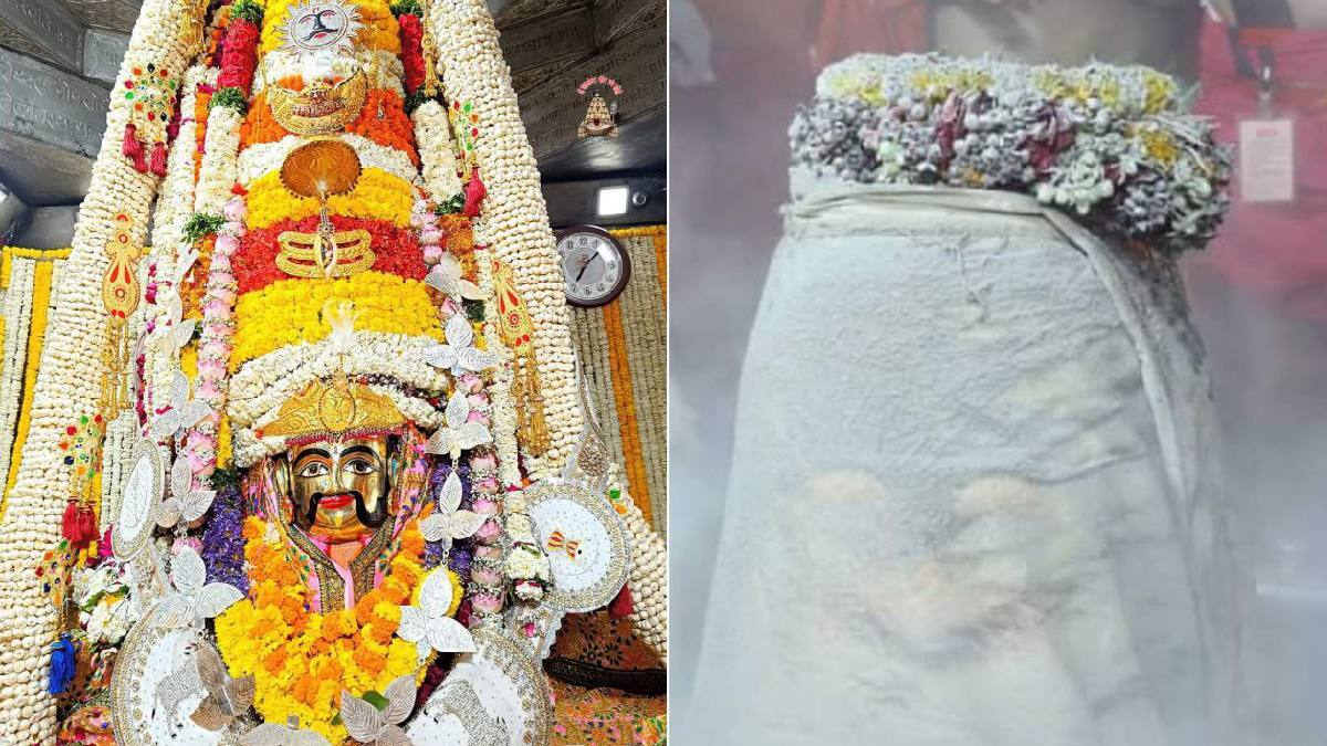 Mahakal के सिर सेहरा सजा, साल में एक बार दिन की भस्म आरती में दिखा ...
