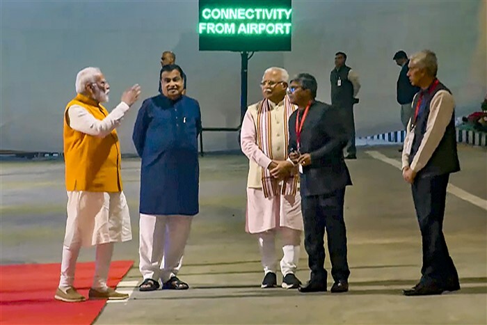 PM Modi Inaugurates 29-Km-Long Dwarka Expressway, Joined by Haryana CM ...