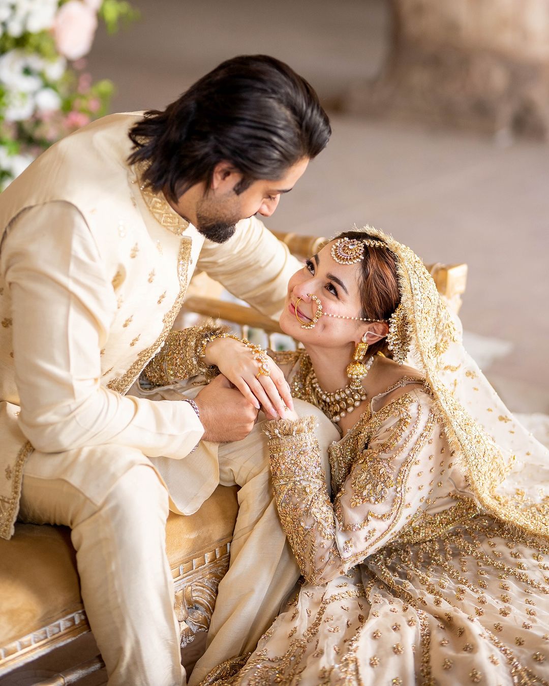 Pakistani Actor Hania Aamir | Hania Aamir Zaviyar Nauman Wedding Photos ...